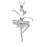 Cute Dancing Ballerina Dancer Ballet Dance Shoes Pendant Necklace Girl ...