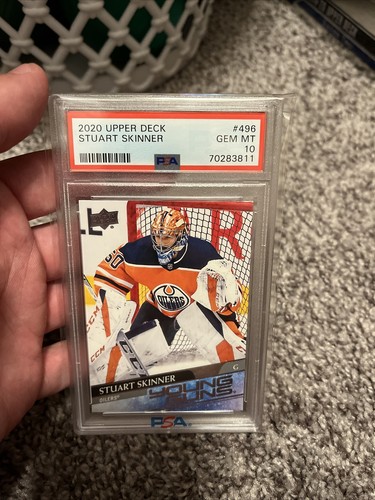 2020 Upper Deck Young Guns STUART SKINNER #496 Rookie - Gem Mint PSA 10 ...