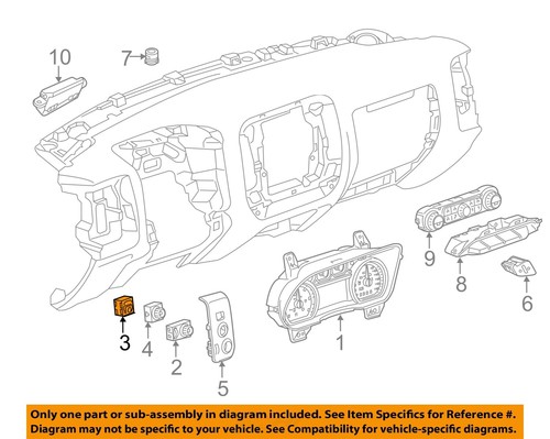 GM OEM 14-19 Sierra 1500 Instrument Panel Cluster Switches-Switch ...