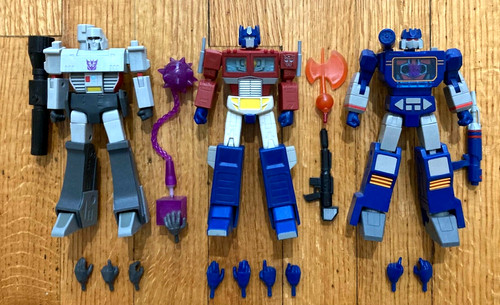 TRANSFORMERS Walmart R.E.D. Action Figures Megatron Optimus Prime ...