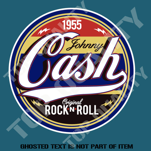 JOHNNY CASH Decal Sticker Vintage Rat Rod Hot Rod Rockabilly Retro ...