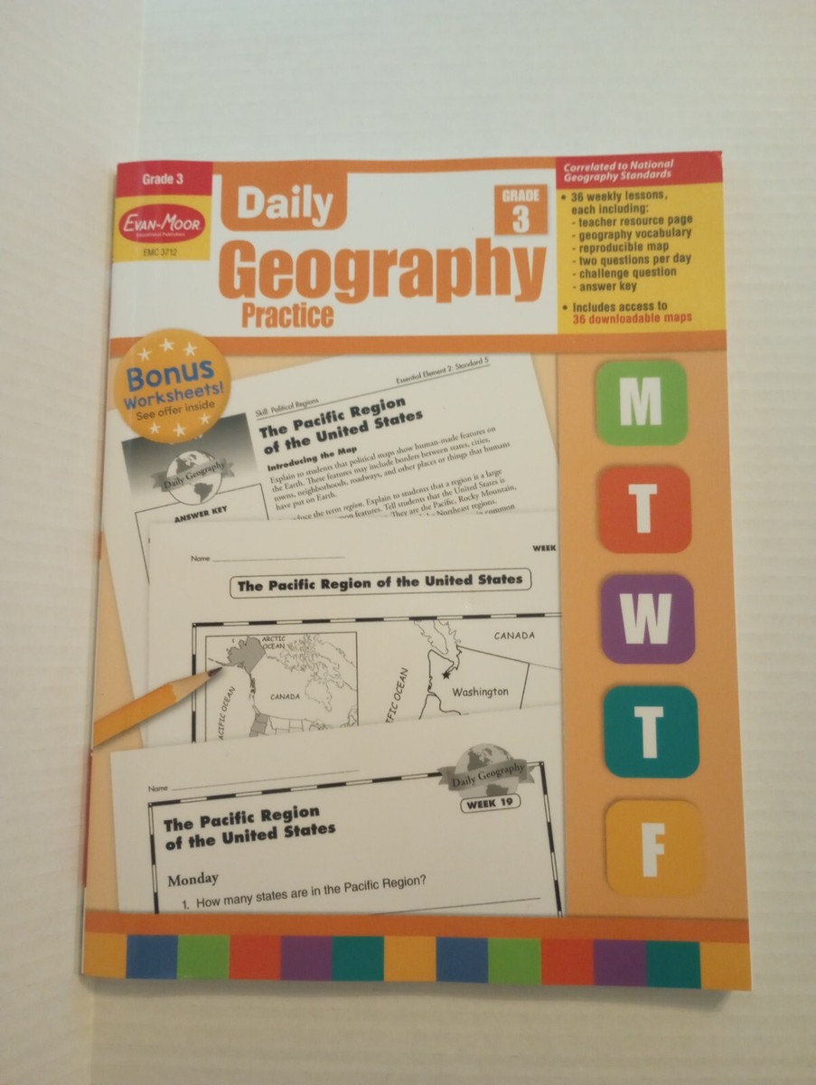 Daily Geography Grade 5 Worksheets Study Guides & Test Prep