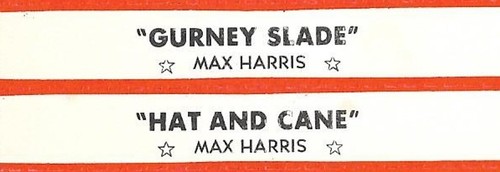 Jukebox Title Strip - Max Harris: "Gurney Slade" / "Hat And Cane ...
