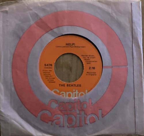 THE BEATLES Help / I'm Down rare 45 on the ORANGE Capitol label | eBay