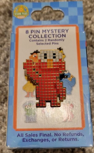 Sea World Sesame Street Pixels Elmo Pin | eBay