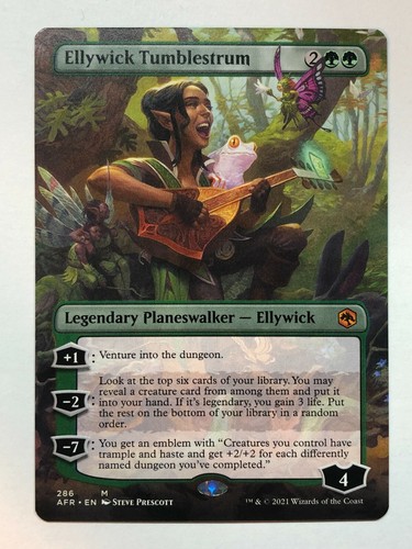 MTG Adventures of the Forgotten Realms Ellywick Tumblestrum (Borderless ...