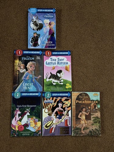 Lot of 10 Step Into Reading Level 1 & 2 books (1 book is 5 Frozen ...