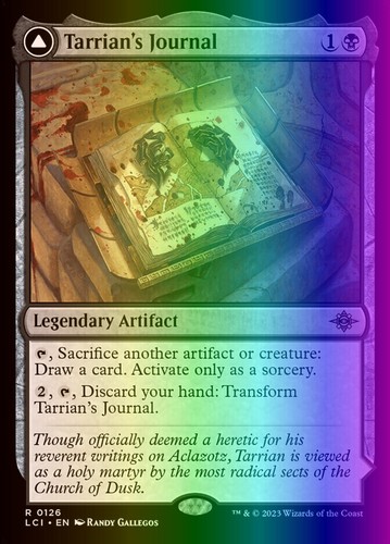 MTG Tarrian's Journal (126/491) The Lost Caverns of Ixalan NM FOIL | eBay