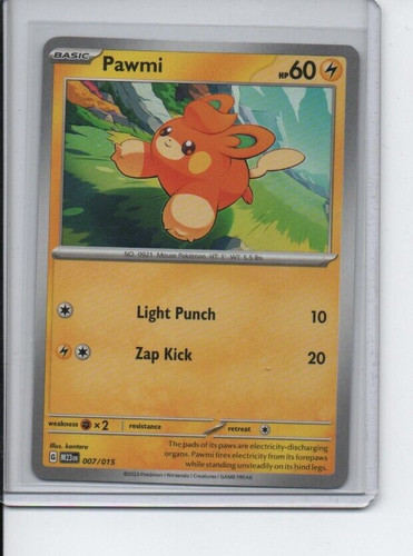 Pawmi 7/15 Pokémon TCG Card McDonald's Promo 2023 mint | eBay