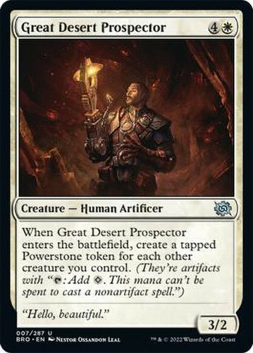 x1 Great Desert Prospector - The Brothers' War - NM - MTG | eBay