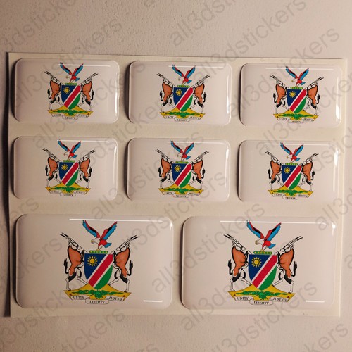 Sticker Namibia Resin Domed Stickers Namibia Coat of Arms 3D Vinyl ...