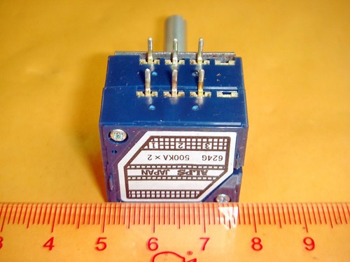 Smooth shaft ALPS 500K RK27 stereo volume control pot | eBay