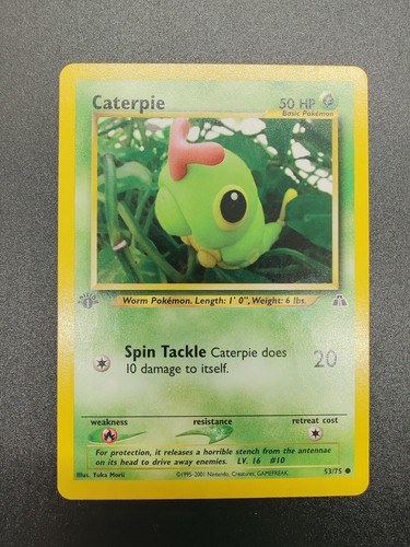 Caterpie | NM | Neo Discovery 1st Edition 53/75 | Pokemon | eBay