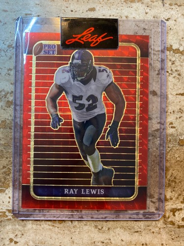 2023 Leaf Pro Set Ray Lewis 52 Baltimore Ravens Football Card 1/1 Pre ...