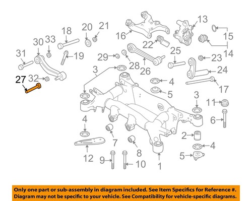 BMW 33306760591 Genuine OEM FT UPR CNTL Arm Bolt for sale online | eBay