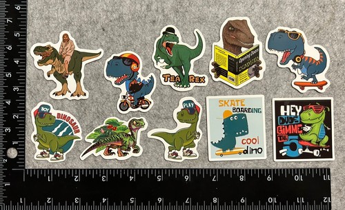 Lot of 10 Assorted Cute Dinosaur T-Rex Stickers | eBay