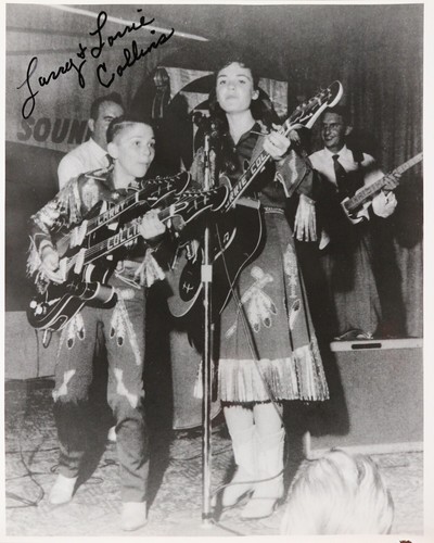 Original Personally AUTOGRAPHED LARRY & LONNIE COLLINS Photo ROCKABILLY ...
