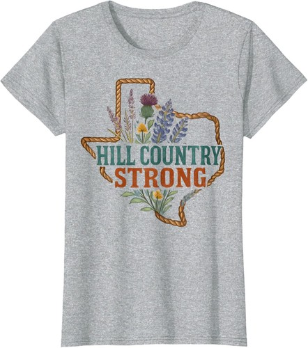 Hill Country Strong Support Hill Country Strong Texas Ladies' Crewneck ...