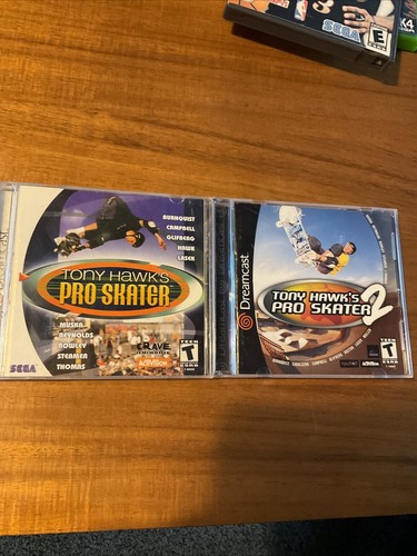 Tony Hawk's Pro Skater 1 & 2 Sega Dreamcast Video Game Complete ...