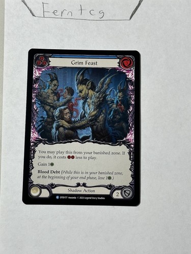 Flesh and Blood Grim Feast (Blue) Rare NM Dusk till Dawn Ships Same Day! | eBay