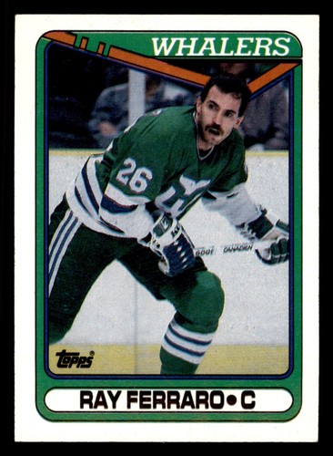 336 Ray Ferraro 26 Whalers 1990 Topps Hockey Sports Trading Card | eBay