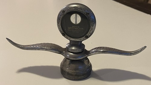 Vintage Winged Boyce MotoMeter For Ford Car, 8” Wide | eBay