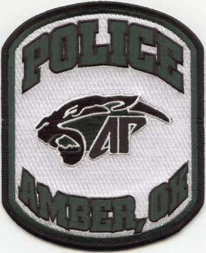 AMBER OKLAHOMA OK white background POLICE PATCH | eBay