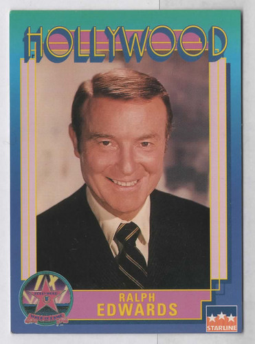 Ralph Edwards Hollywood Walk of Fame Trading Card #123 NEW/UNCIRCULATED ...