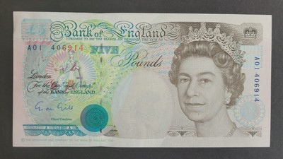 Bank Of England 5 Note for sale | eBay