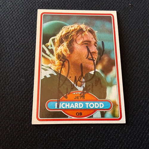 Autographed 1980 Topps RICHARD TODD TOUGH! #B-1 | eBay