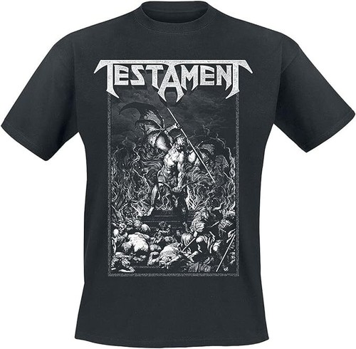 TESTAMENT Pitchfork Horns T-SHIRT NEW S M L XL XXL official band merch ...