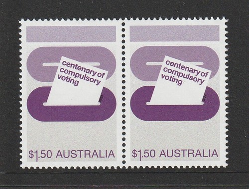 Australia 2024 : Centenary of Compulsory Voting Stamps Joined pairs ...