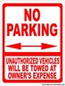 Parking violation 100 stickers ,No Parking -Towing Sticker - Do not ...
