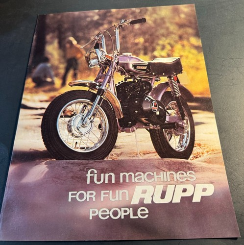 VINTAGE RUPP FUN VEHICLE MINI-BIKES SALES BROCHURE NICE 12 PAGES MINT ...