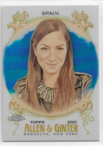 SARAH SPAIN 2021 TOPPS ALLEN GINTER CHROME BLUE REFRACTOR /150 ...