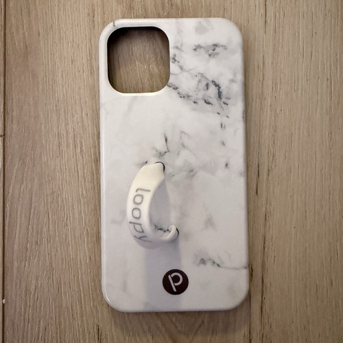 Loopy Case for iPhone 12/12 Pro White Marble Design Protective Case ...
