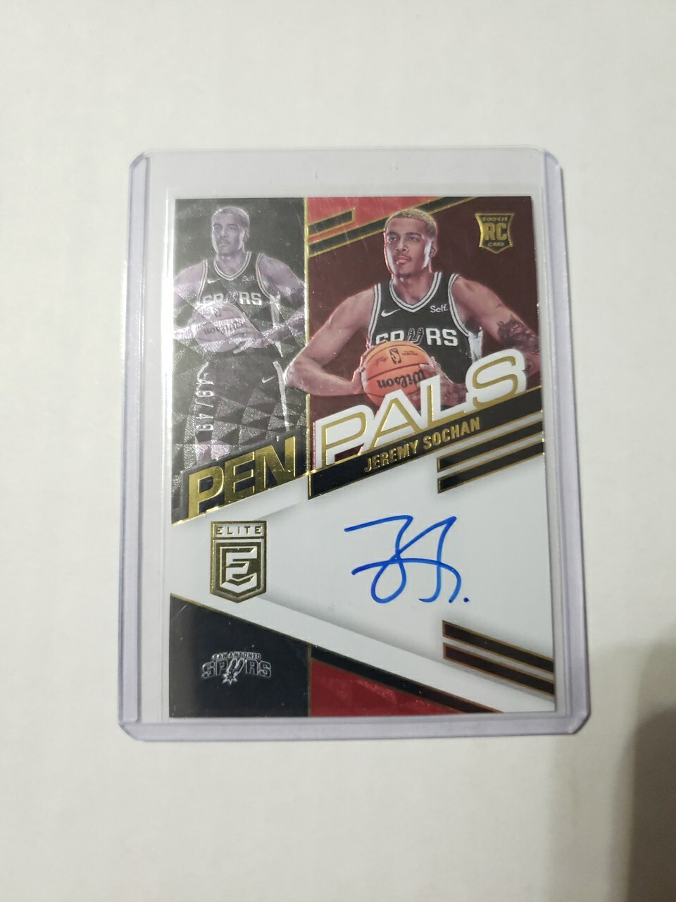 Jeremy Sochan 2022 Elite #PP-JRS Pen Pals - Red /49 Price Guide ...