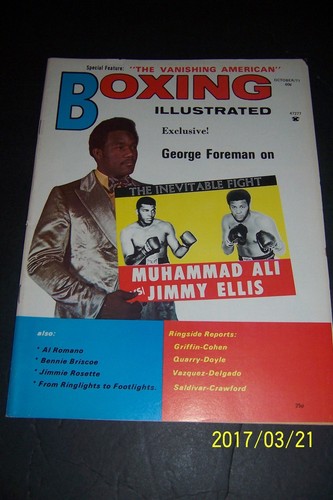 1971 Boxing Illustrated MUHAMMAD ALI George FOREMAN Jimmy ELLIS Jerry ...