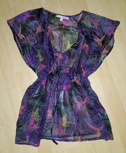 traumhafte leichte lila Chiffon Tunika Top von Tally Weijl Gr. 38 M ...