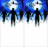 DEAD END CEMETERY Scene Setter Halloween party wall BACKDROP graves ...