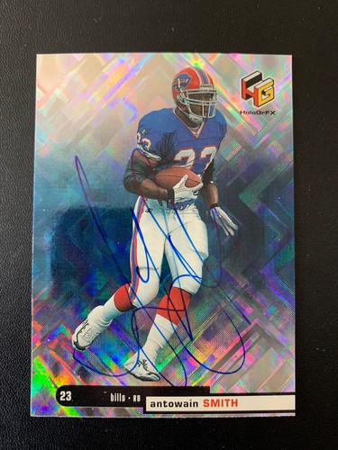 Antowain Smith Signed 1999 Upper Deck HoloGrFX Card Buffalo Bills ...