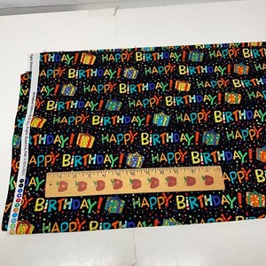Happy Birthday Fabric for sale | eBay