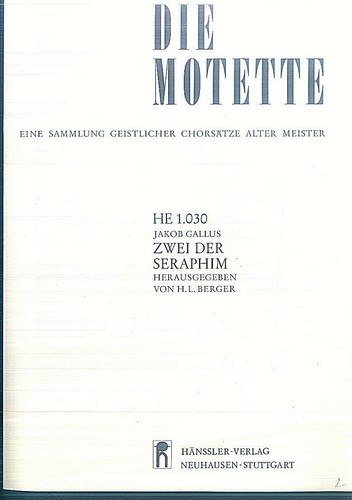 Jakob Gallus ~ Two of the Seraphim | eBay