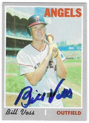 BILL VOSS 1970 TOPPS SIGNED # 326 CALIFORNIA ANGELS | eBay