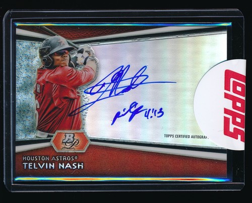 TELVIN NASH 2012 BOWMAN PLATINUM PROSPECT AUTOGRAPH RC AUTO *HOUSTON ...