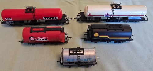 Hornby & Lima OO Gauge Tank Wagons Job Lot – Shell, Texaco, Total ...