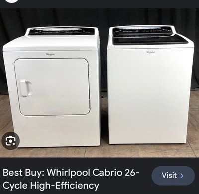 Whirlpool Cabrio Washer In Washing Machines for sale | eBay