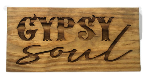 GYPSY Soul Sign Plaque Engraved Boho Chic Style Bohemian Free Spirit ...