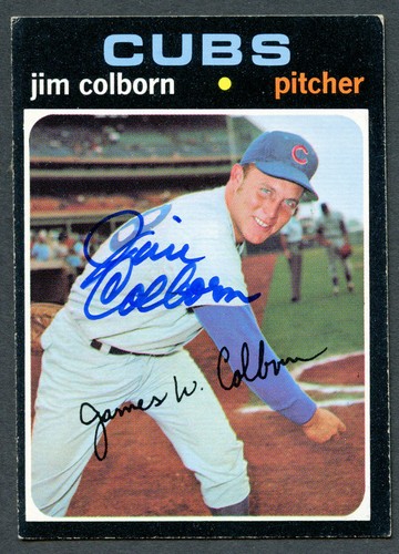 Jim Colborn #38 signed autograph auto 1971 Topps Baseball Trading Card ...
