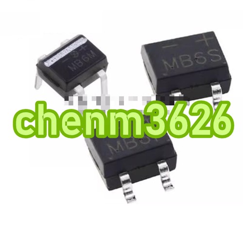 50PCS MB6S/MB10S/MB6M 4-pin bridge reactor 0.5A1A1000V MB10M/MB6F/MB10F ...